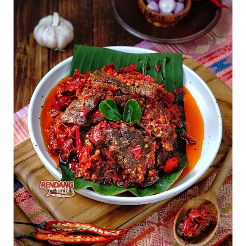 Jual Dendeng lambok balado (daging basah) 500 gr merah/hijau asli ...