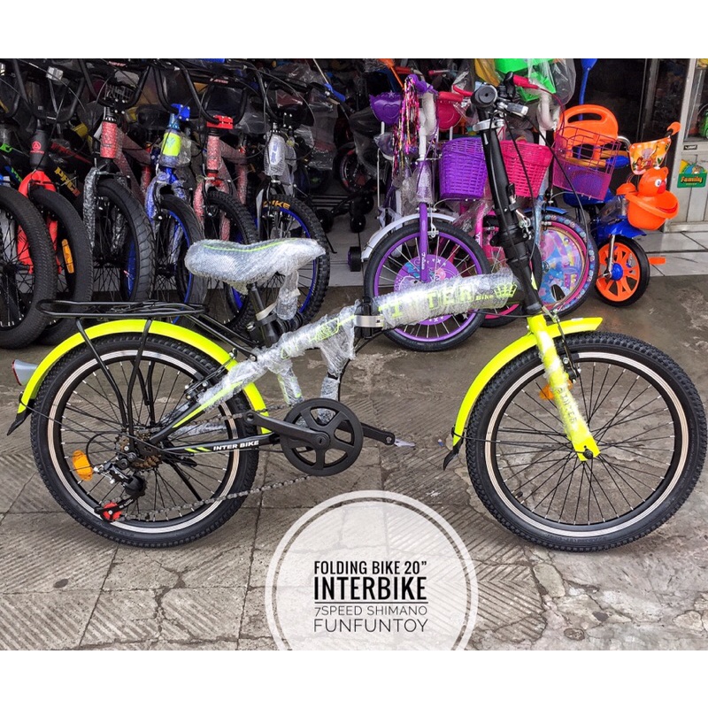 Jual Sepeda lipat 20 interbike 7speed vbrake folding bike interbike ...