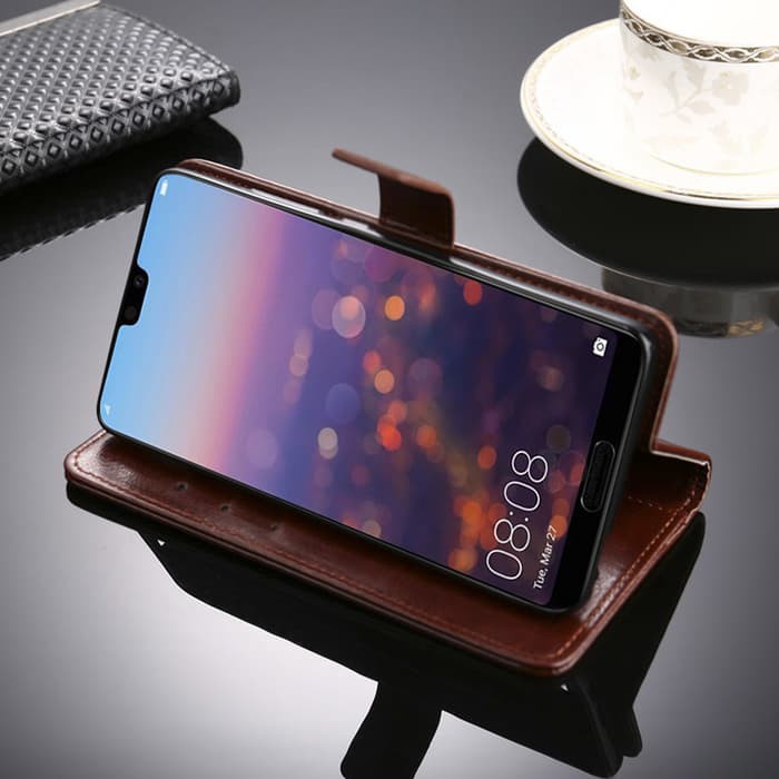 Jual FLIP COVER WALLET case Huawei P20 - P20 Pro casing hp leather ...