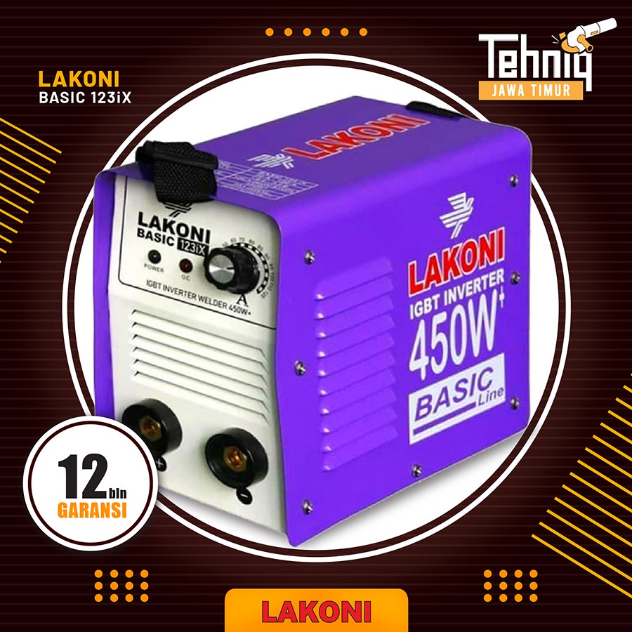 Jual Mesin Las Listrik / Trafo Las 450 Watt LAKONI BASIC 123IX Inverter Welding | Shopee Indonesia