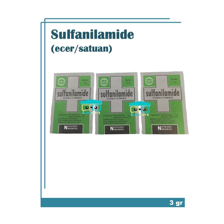 Jual Sulfanilamide Steril Powder Obat Koreng Luka 3 gr | Shopee Indonesia