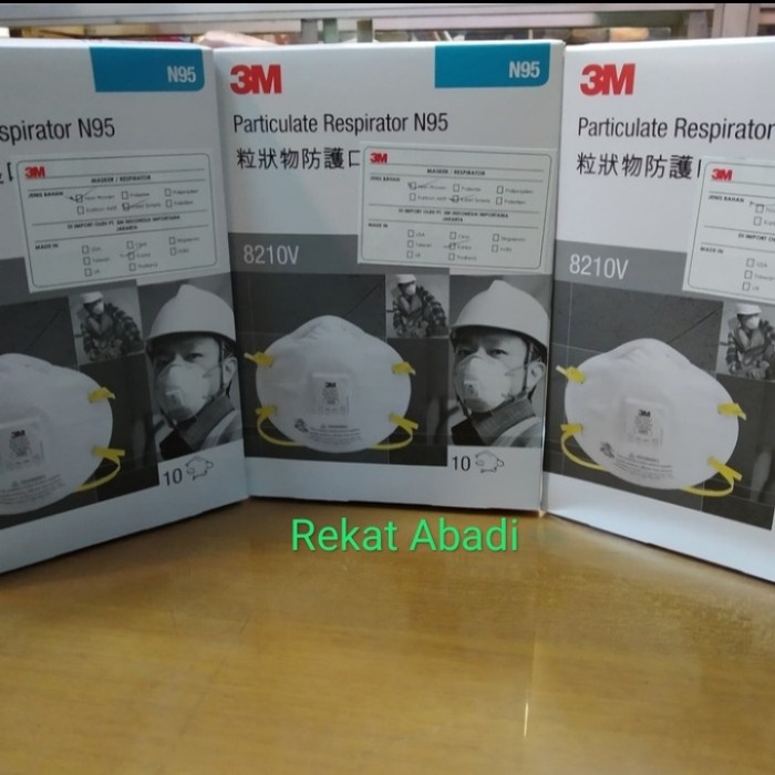 Jual Masker - Masker N95 8210V Expired 2025 1Box Isi 10,Pcs Original ...