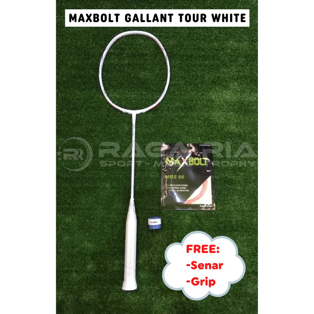 Jual Raket MAXBOLT GALLANT TOUR WHITE | Shopee Indonesia
