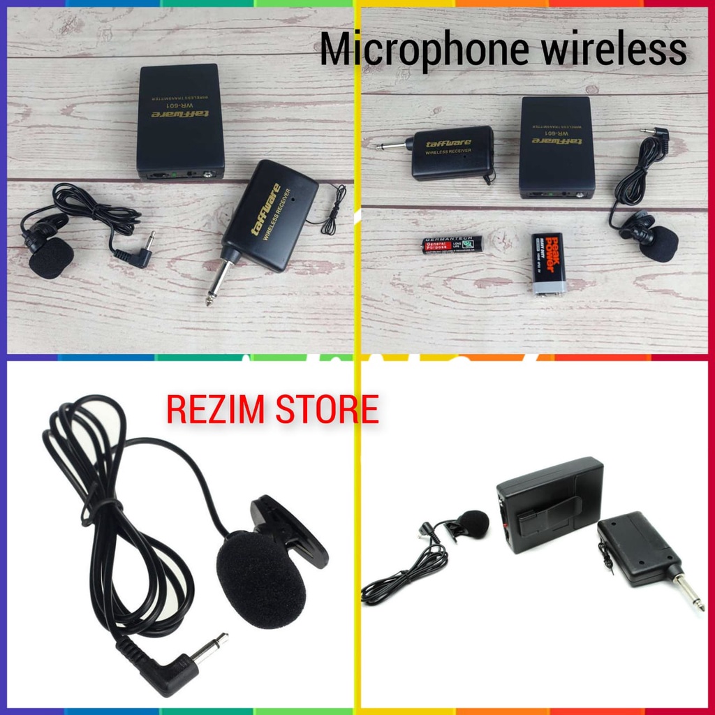 Jual Mic Microphone Wireless FM Transmitter Receiver Pro Microphone ...