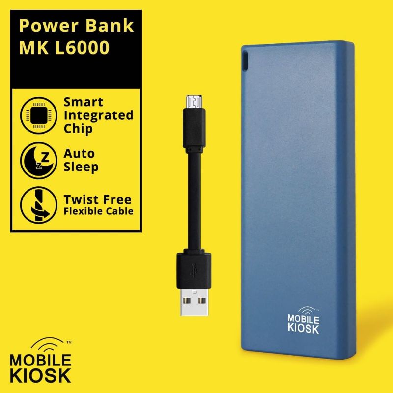 Jual Power Bank MK L6000 Auto sleep, merek mobile kiosk | Shopee Indonesia