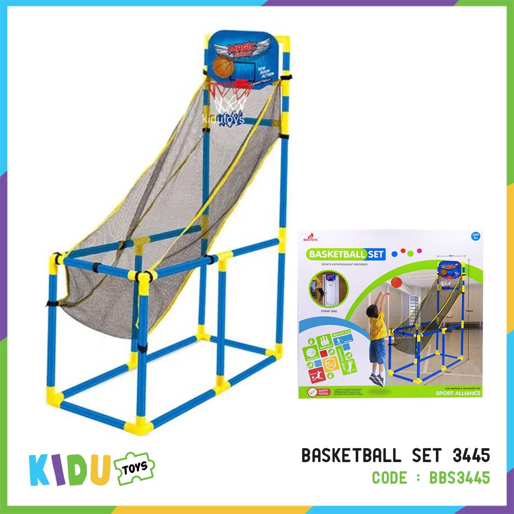 Jual Mainan Basket Anak Olahraga Bola Basket Ring Jaring Basketball Set ...