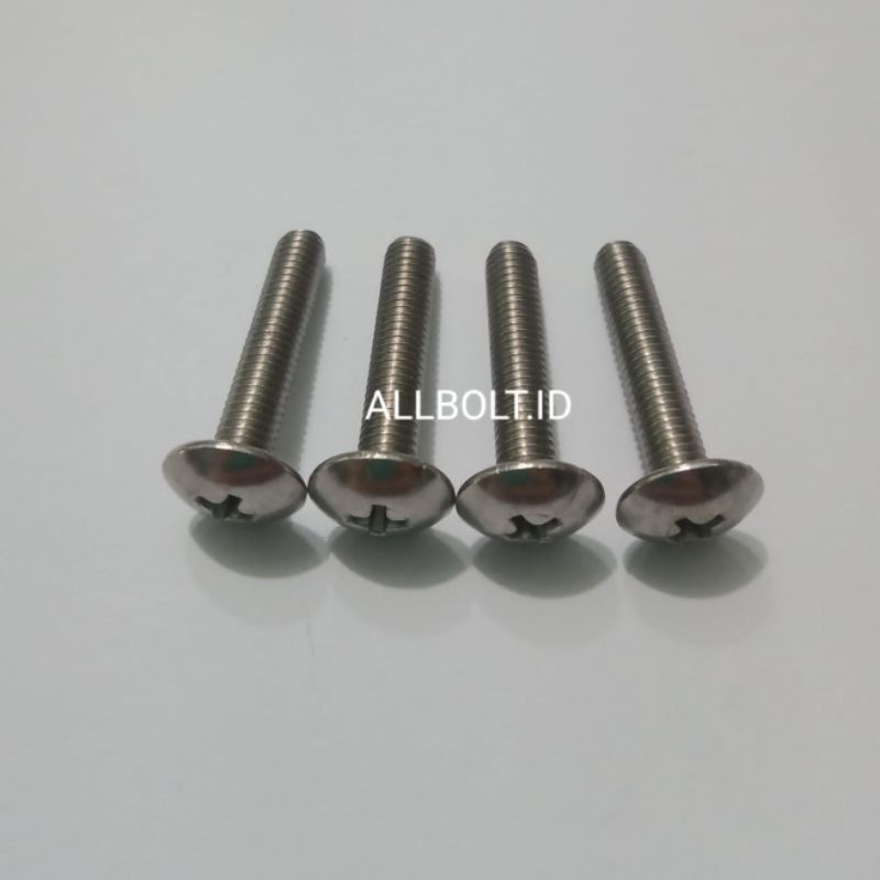 Jual Baut JT stainless baut 8/5mm x 25mm (4biji) | Shopee Indonesia