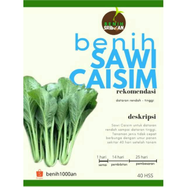 Jual Benih sawi caisim | Shopee Indonesia