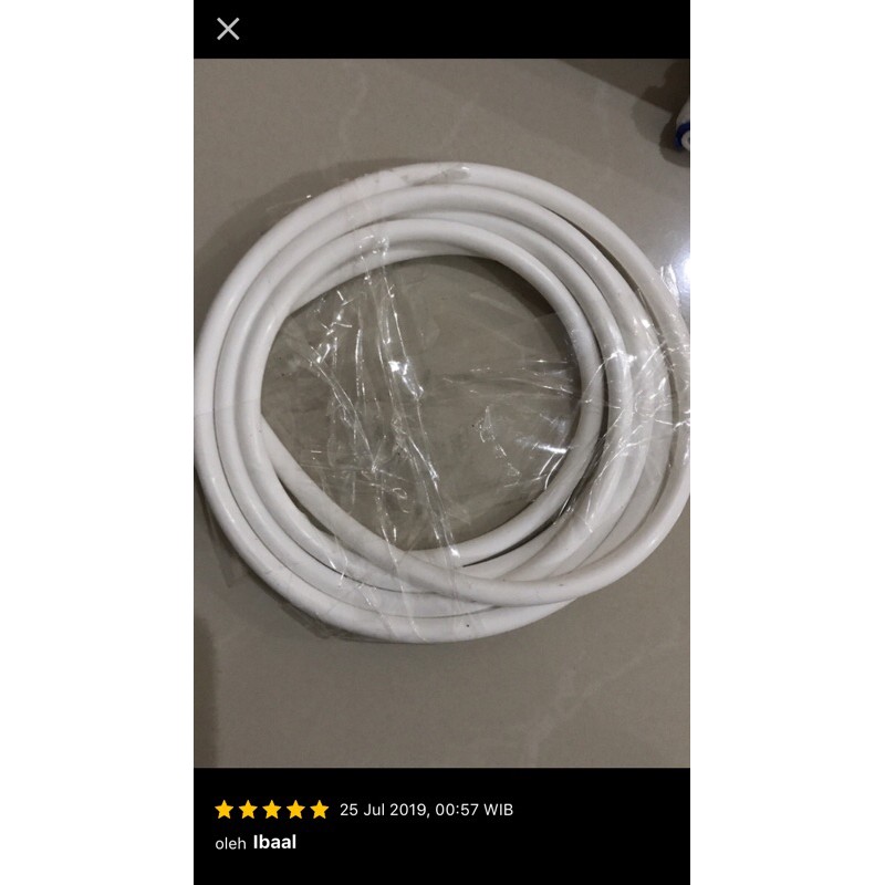 Jual selang putih PE / RO irigasi hidroponik 7mm/1/4 10 meter | Shopee ...