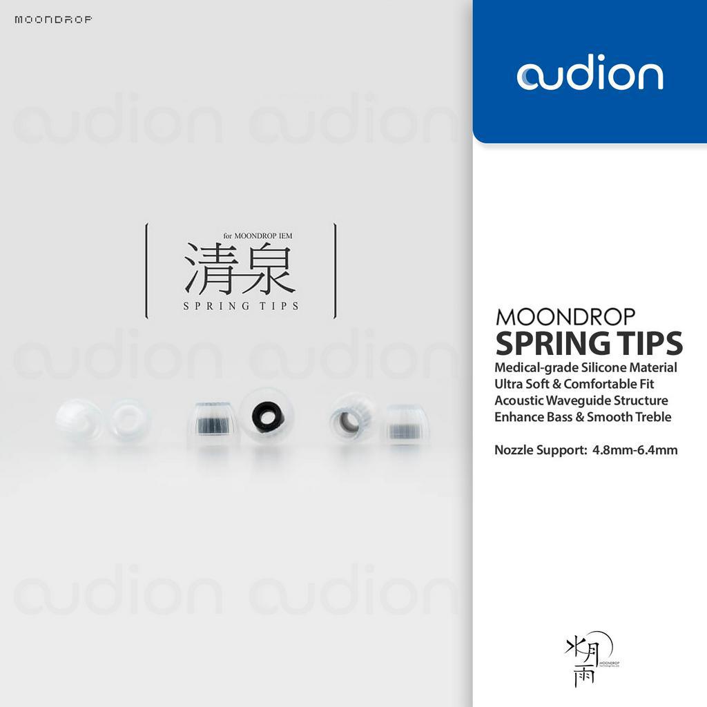 Jual MOONDROP Spring Tips Silicone Soft Comfortable Eartips/Earpiece ...