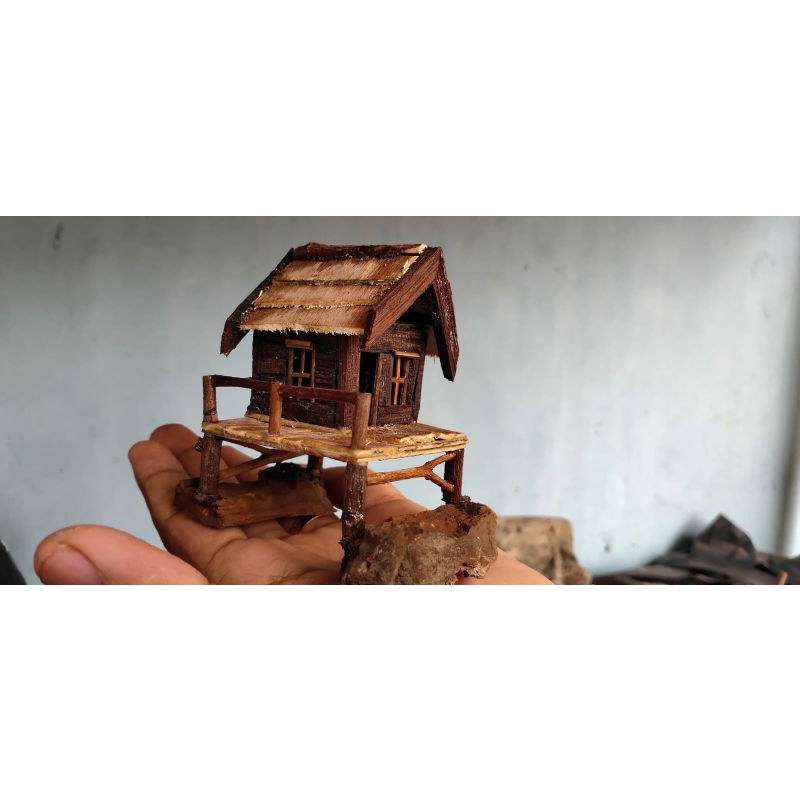 Jual Miniatur Rumah | Hiasan Aquascape | rumah-rumahan |kerajinan ...