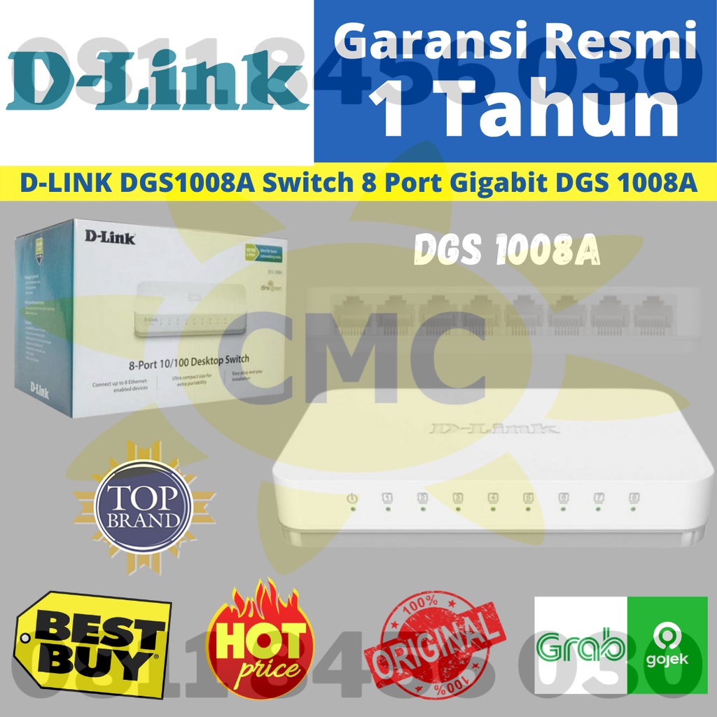 Jual D-LINK DGS 1008A 8 Port DLINK DGS1008A Gigabit Switch | Shopee ...
