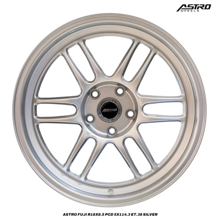 Jual Velg Mobil ASTRO Wheels Fuji R18x8.5 Pcd 5x114.3 ET.38 Silver ...