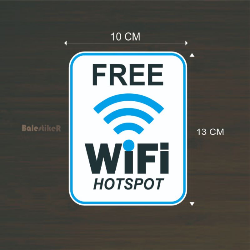 Jual stiker free WIFI hotspot sticker | Shopee Indonesia