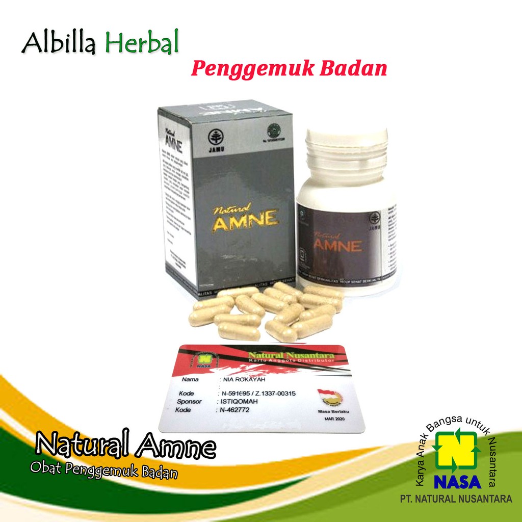 Jual NATURAL [ AMNE ] ASAM AMINO NASA PENAMBAH BERAT BADAN HORMON ...
