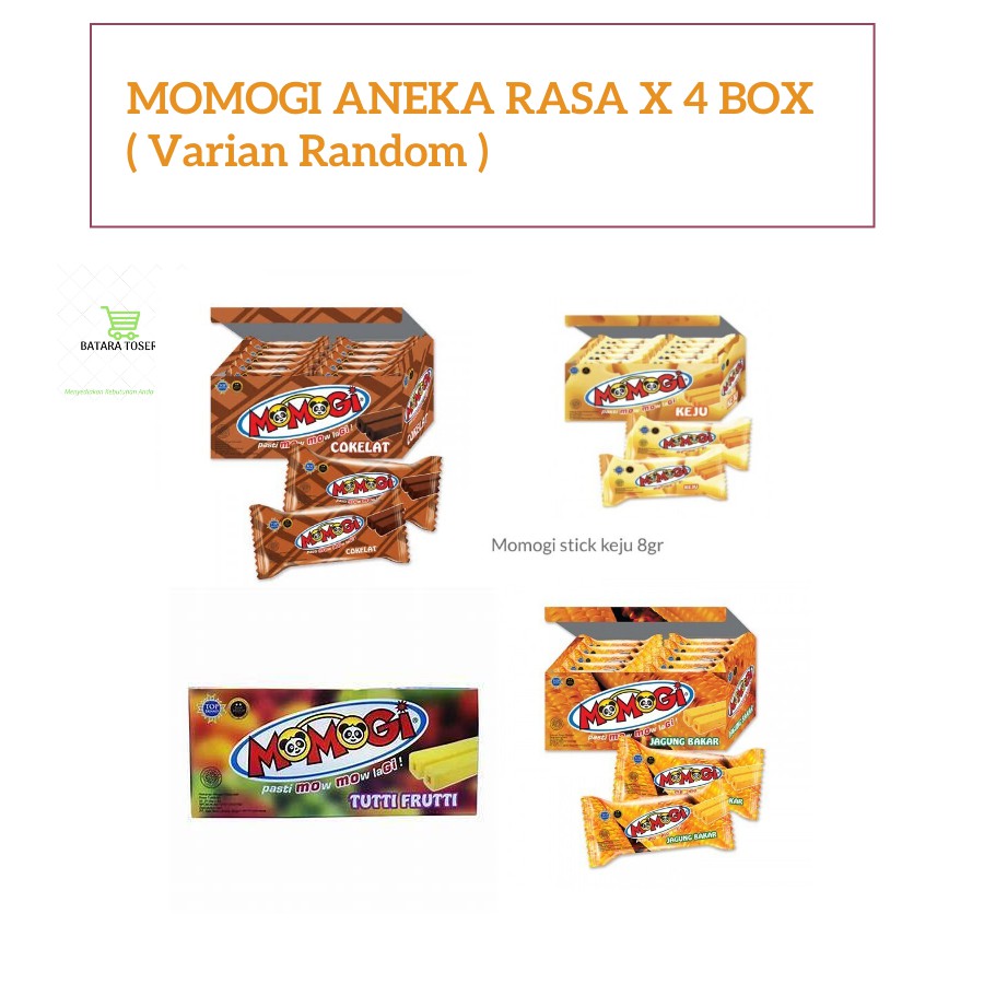 Jual Snack Momogi Aneka Rasa X 4 Box (Varian Random) | Shopee Indonesia