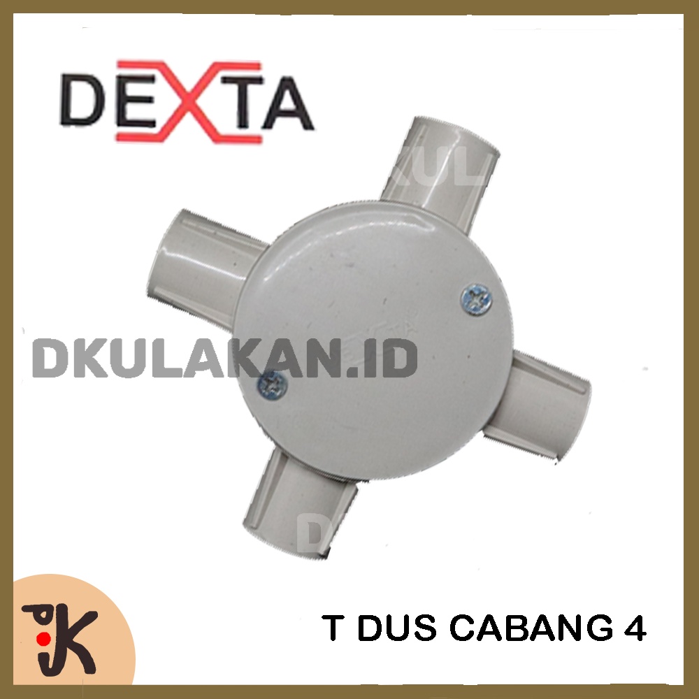 Jual DEXTA Crossdos 4 Cabang Putih 20mm + Baut / Kross Dos T Dus ...