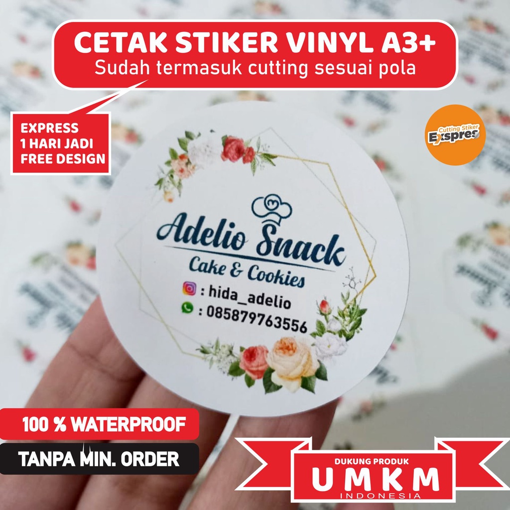 Jual Cetak Stiker Vinyl / Cetak Stiker Label Kemasan / Label Usaha ...
