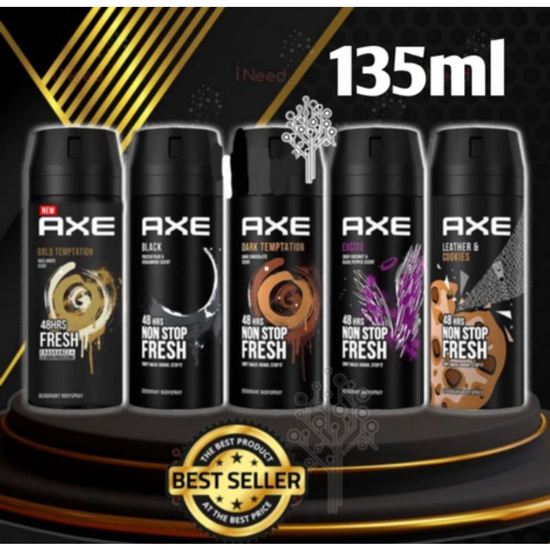 Jual AXE BODY SPRAY KEMASAN BARU BLACK FRESH 135ml | Shopee Indonesia