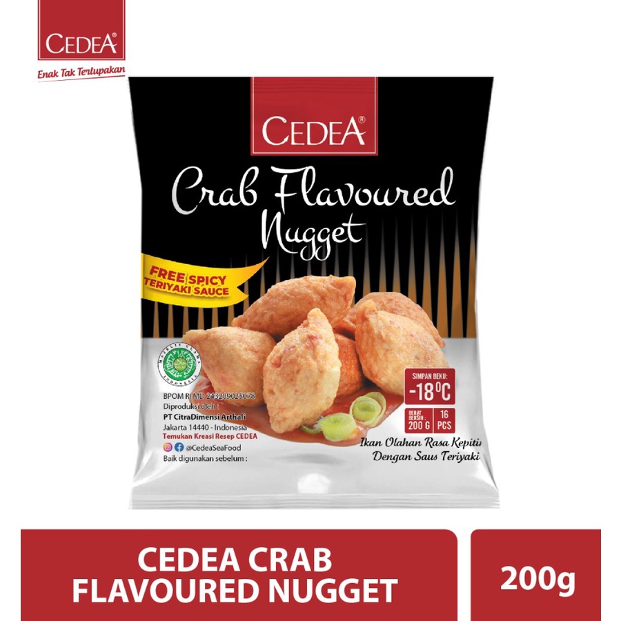 Jual CEDEA CRAB FLAVOURED NUGGET 200G | Shopee Indonesia