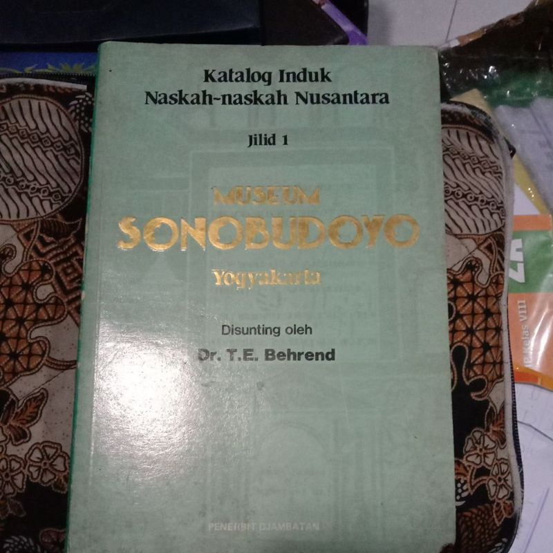 Jual Katalog Induk Naskah Naskah Nusantara Jilid 1 Museum Sonobudoyo ...