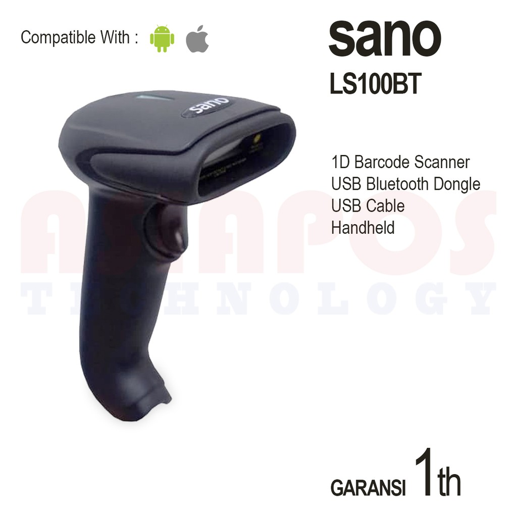 Jual Barcode Scanner Bluetooth Sano LS100B 1D | Shopee Indonesia