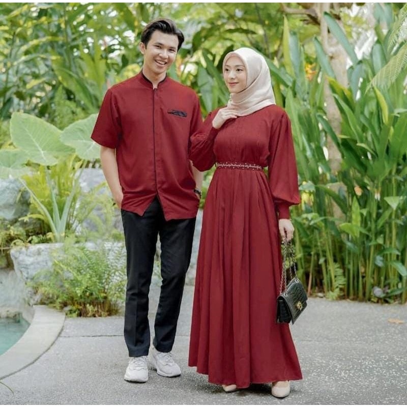 Jual New!!! Baju Lebaran Couple Muslim Terbaru 2022 / COUPLE RELINE ...