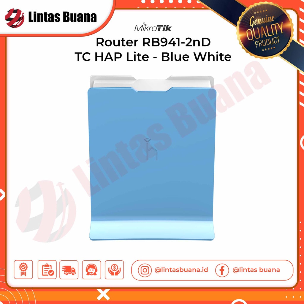 Jual Mikrotik RB941 Router RB941-2nD-TC HAP Lite - Blue White | Shopee ...