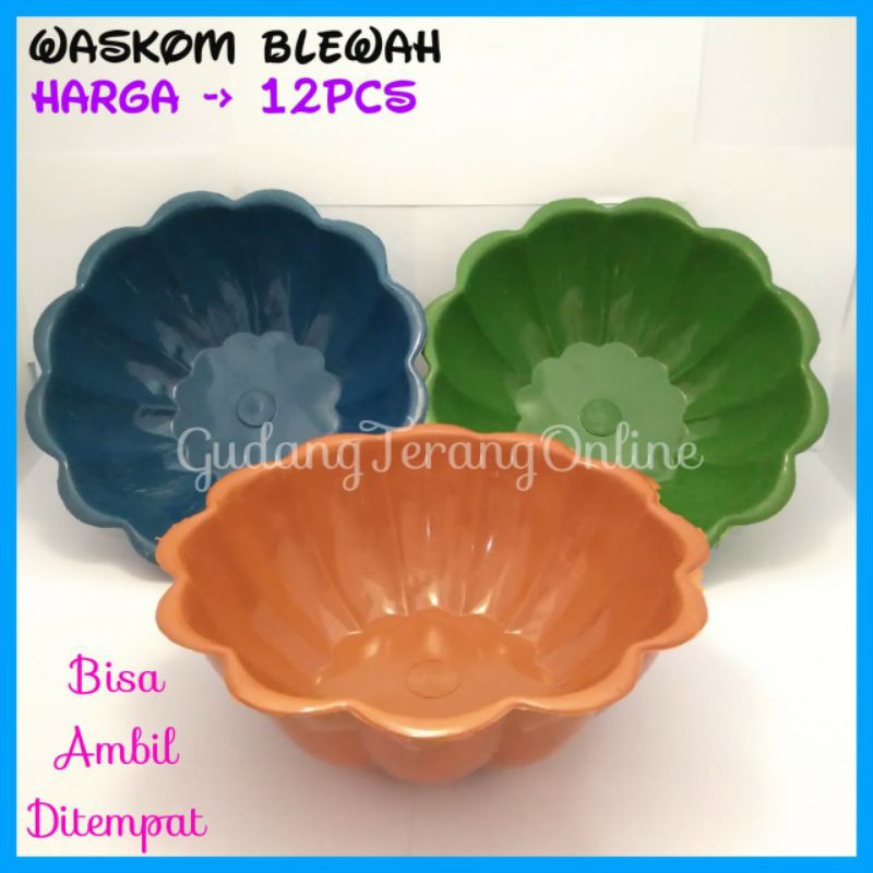 Jual Isi 12 PCS!! Waskom Blewah 12 /Waskom Plastik/Waskom berkatan ...