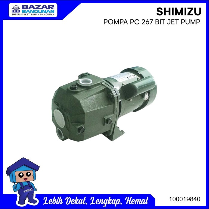 Jual POMPA AIR / JET PUMP JETPUMP SUMUR DALAM SHIMIZU PC 267 BIT / PC267BIT | Shopee Indonesia