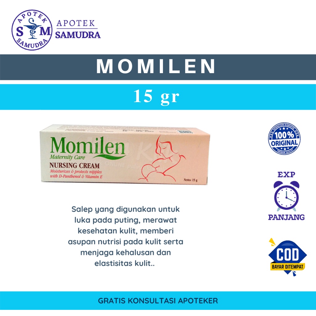Jual MOMILEN NURSING CREAM 15gr (krim merawat kesehatan kulit krim ...