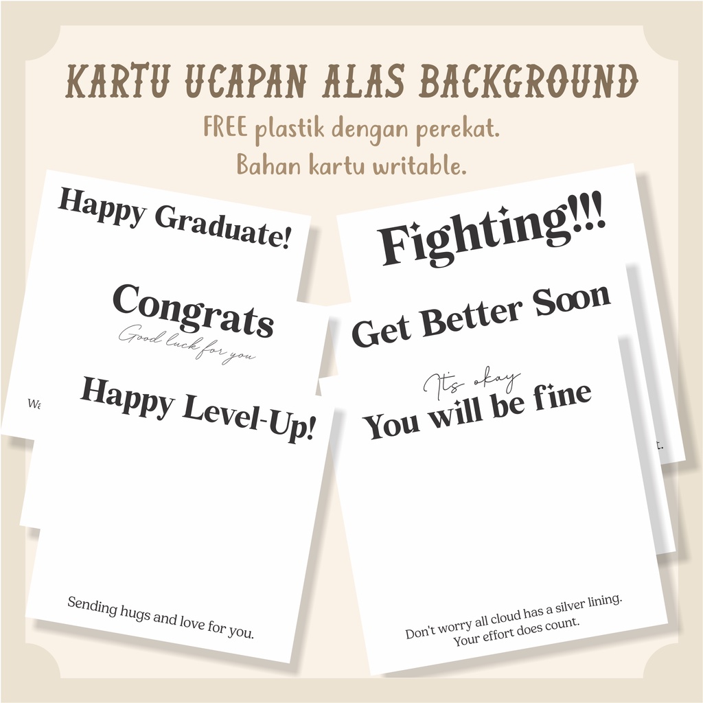 Jual KARTU UCAPAN ALAS BACKGROUND GIFT WISDOM | GREETING CARD | ALAS ...