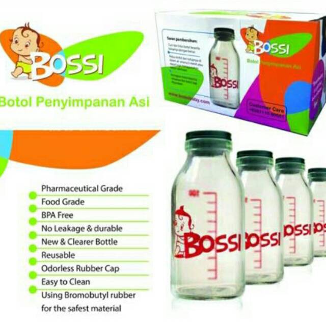 Jual BOTOL ASI BOSSI 100 ML ISI 8 BOTOL | Shopee Indonesia