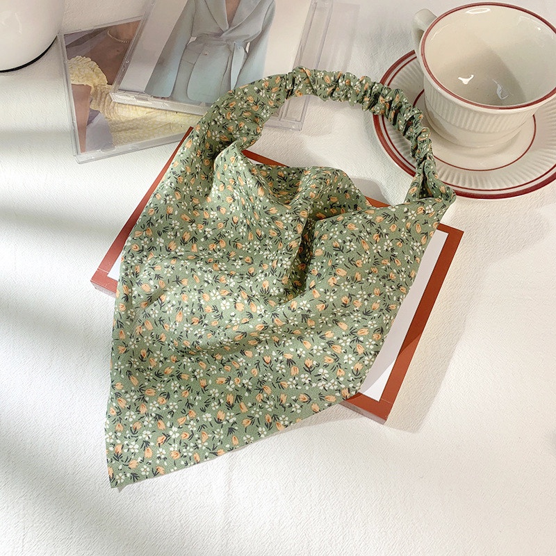 Jual Segitiga Syal Bertepi Lebar Jilbab Ikat Kepala Bunga Persegi Syal ...