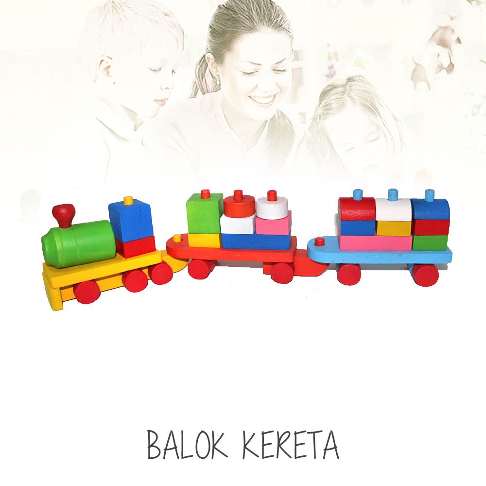Jual Mainan balok Alat Peraga Edukasi mentosori motorik anak tk paud ...