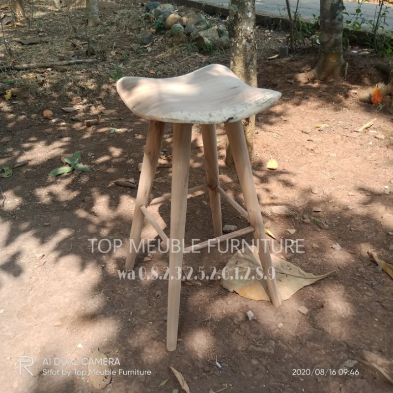 Jual Kursi bar kayu meh,kursi tamu,meja bar,sofa,stool | Shopee Indonesia