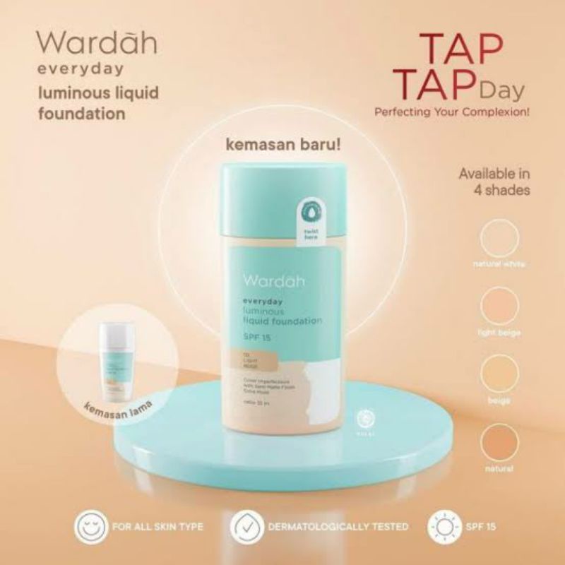 Jual Wardah everyday LIQUID FOUNDATION || Fondation Wardah | Shopee ...