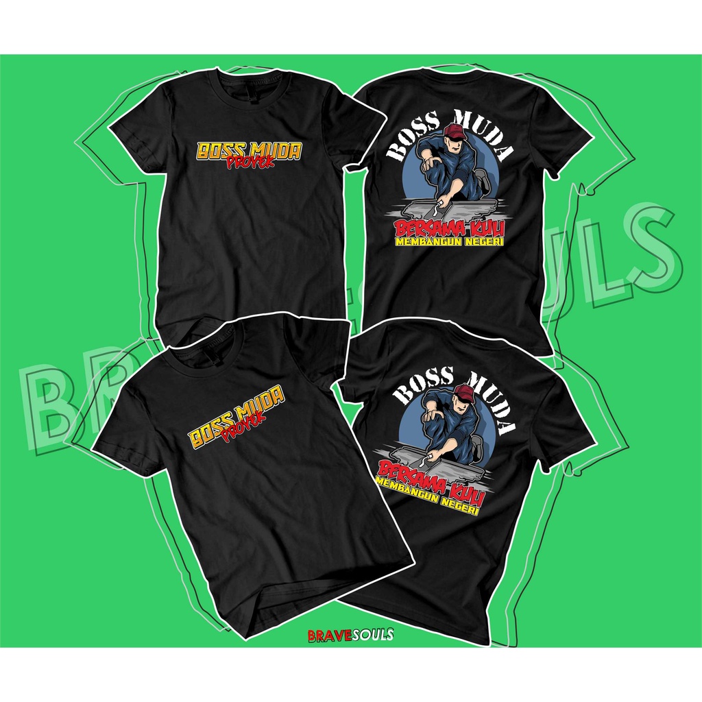 Jual KAOS BOS MUDA PROYEK BANGUNAN | Shopee Indonesia