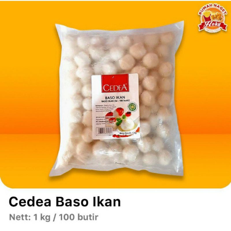 Jual Cedea Fish Ball Bakso Ikan 1 kg / 100 butir | Shopee Indonesia