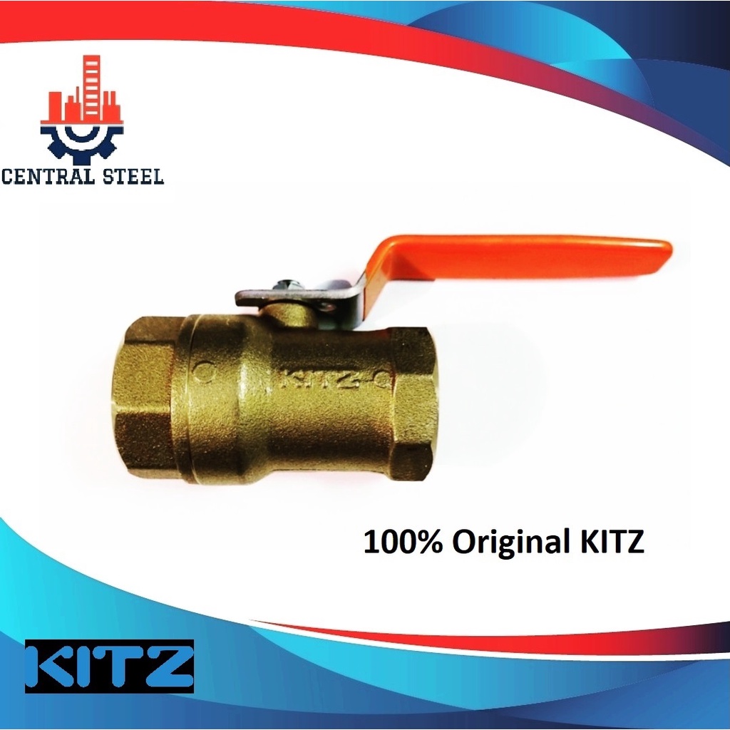 Jual Ball Valve KITZ Brass Type T 400WOG 1-1/2" | Shopee Indonesia