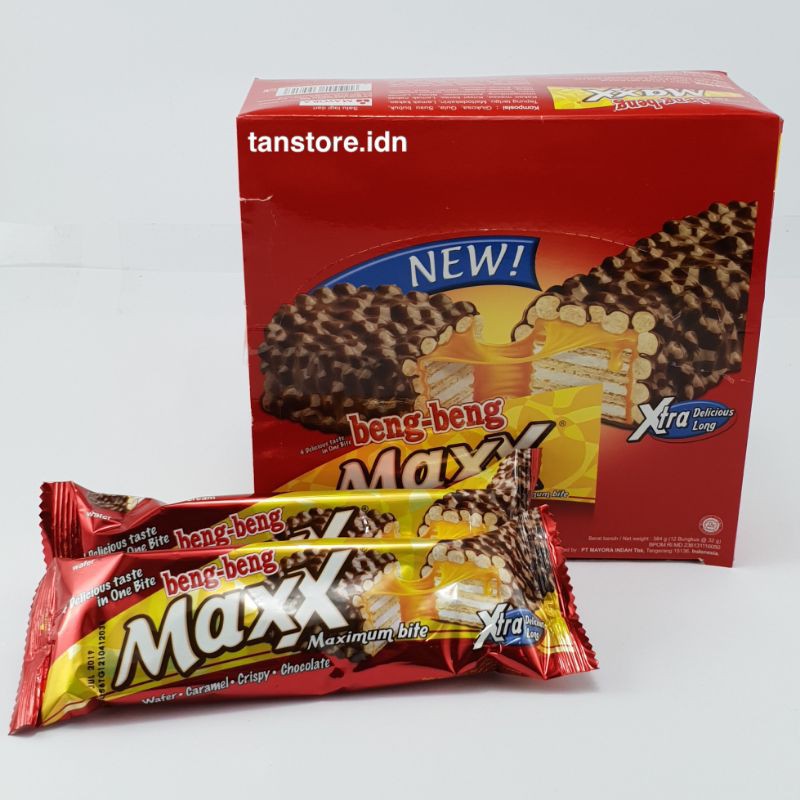 Jual Beng Beng Maxx chocolatos crispy wafer 32g x 12pcs | Shopee Indonesia