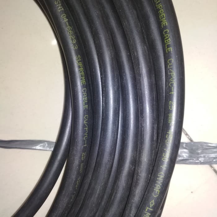 Jual KABEL SERABUT NYAF 25MM 1x25MM / 1 X 25 MM SUPREME METERAN | Shopee Indonesia
