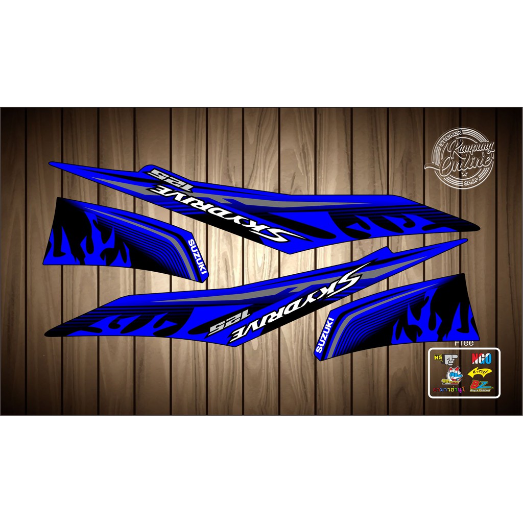 Jual STIKER STRIPING SKYDRIVE VARIASI STICKER MOTOR AKSESORIS | Shopee ...