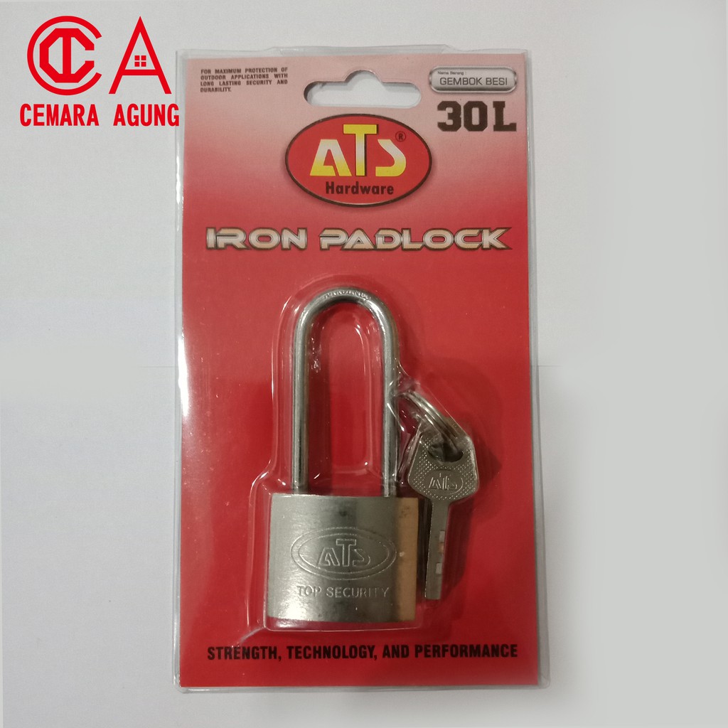 Jual Gembok Kunci Pagar Pintu ATS 30L Panjang | Shopee Indonesia