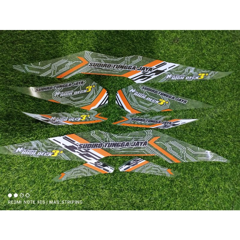 Jual striping sticker beat new livery bus sudiro tungga jaya stj ...