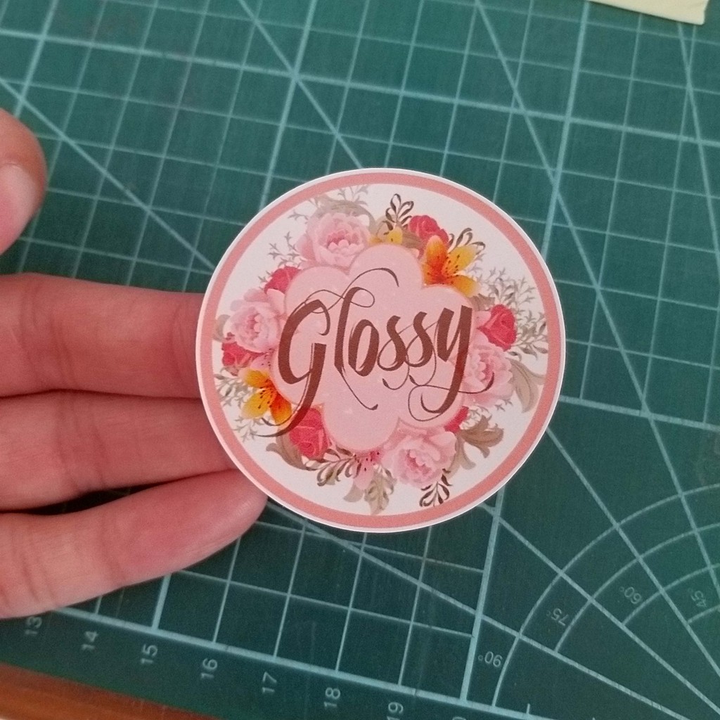 Jual Cetak + Potong bulat sticker Chromo A4 - Print n cut sticker bulat ...