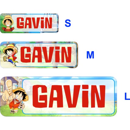 Jual STIKER LABEL NAMA WATERPROOF BASIC ONE PIECE | Shopee Indonesia