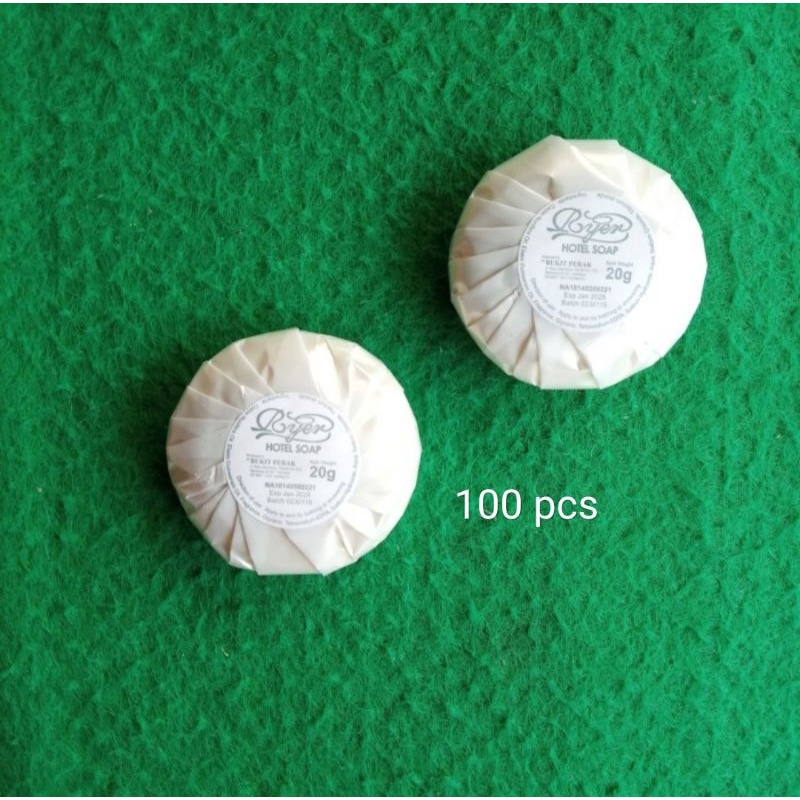 Jual sabun hotel bulat RYER 20g 100 pcs | Shopee Indonesia