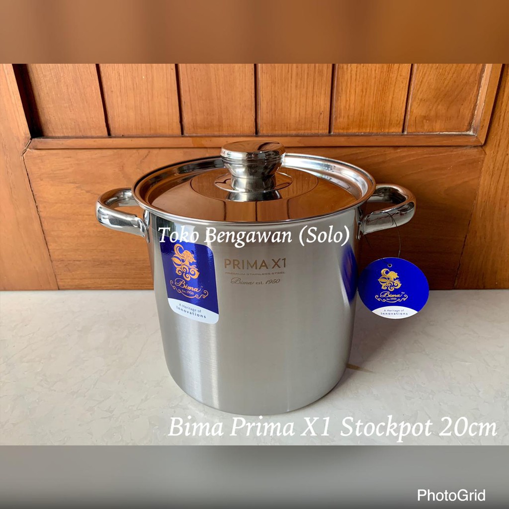 Jual BP2007320 Bima Stockpot 20 cm Prima X1 Panci Tinggi Stainless ...