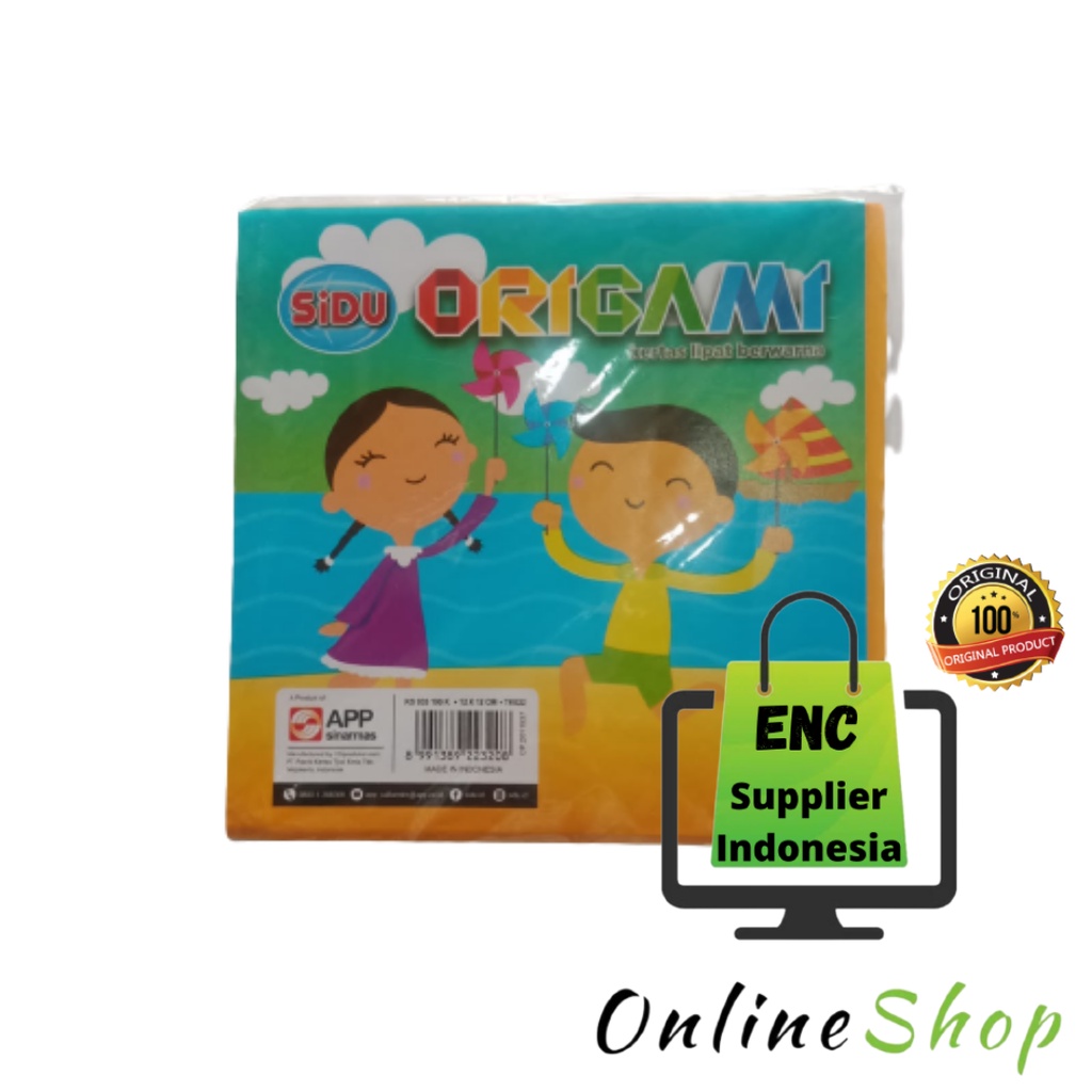 Jual kemasan BUBLEWARP 100 lembar kertas origami 12 x 12 sinar dunia ...
